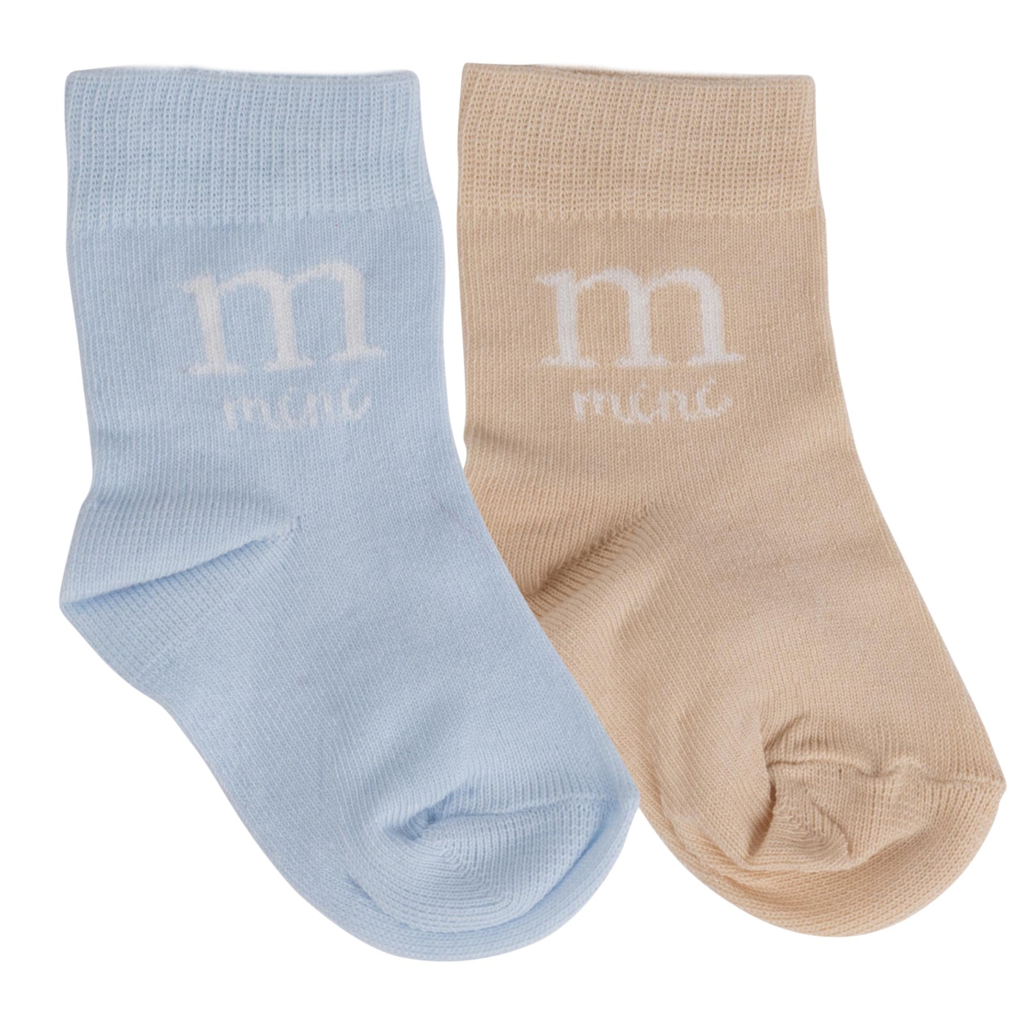 Blue and Beige Dean Two Pack Socks – Picture Book Fashion